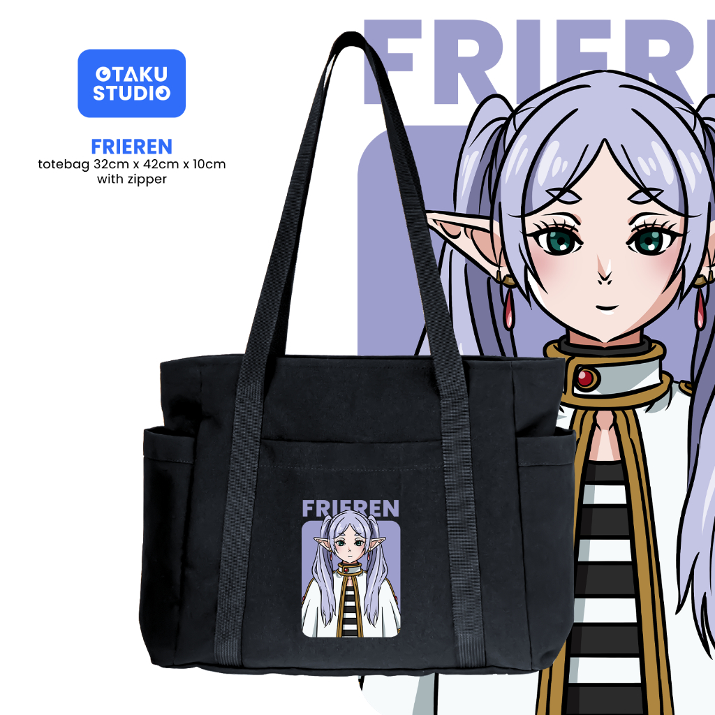 Jual Otaku Studio - Frieren Tas Totebag Anime Kanvas Landscape ...