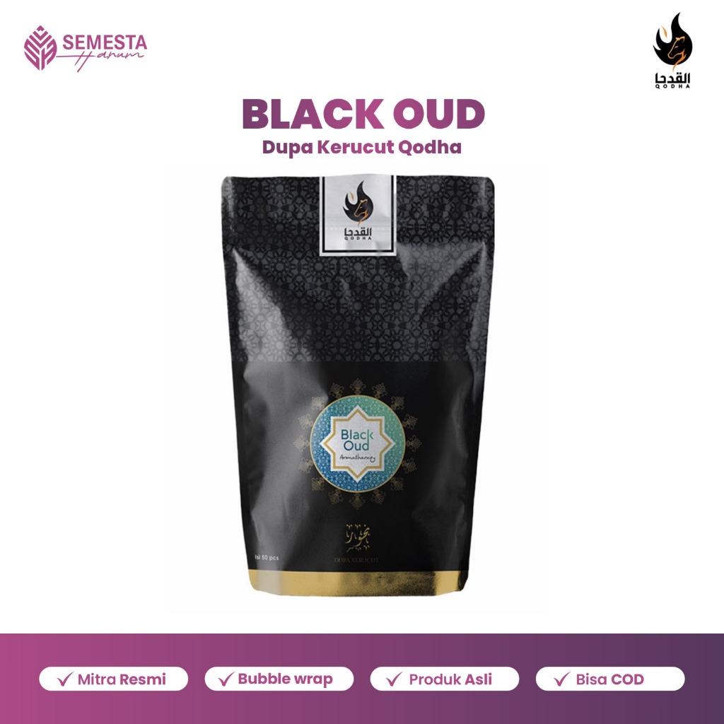 Jual Dupa Qodha BLACK OUD Kerucut Asap Atas isi 50 pcs - Bukhur Kerucut ...