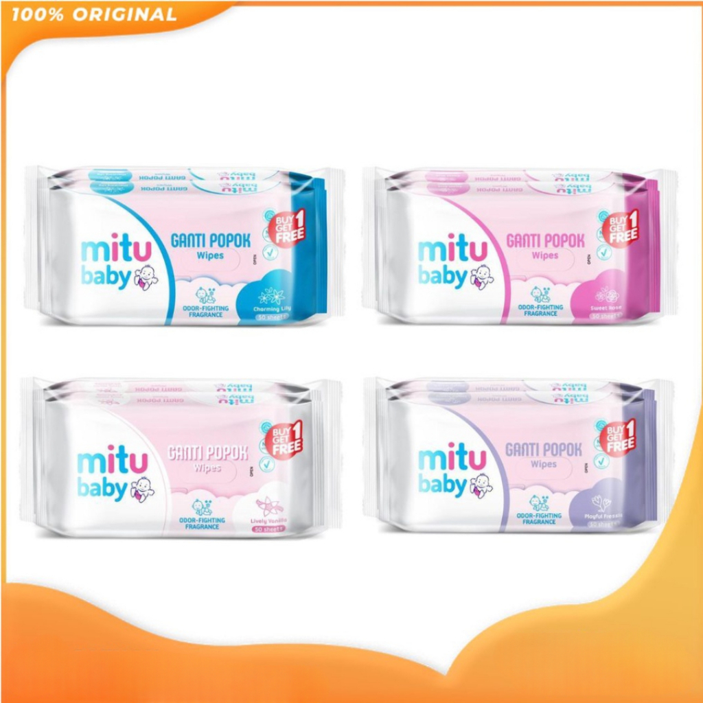 Jual Mitu Tisu Basah Mitu Baby Wipes 50 Sheets Beli 1 Gratis 1 | Shopee ...