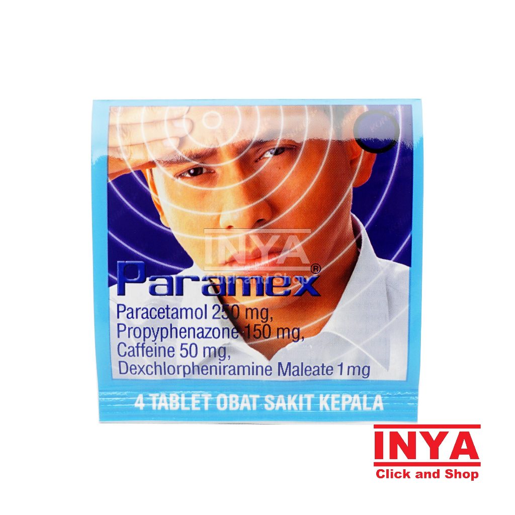 Jual Paramex Tablet Obat Sakit Kepala isi 4 Tablet - Obat Flu Dewasa ...