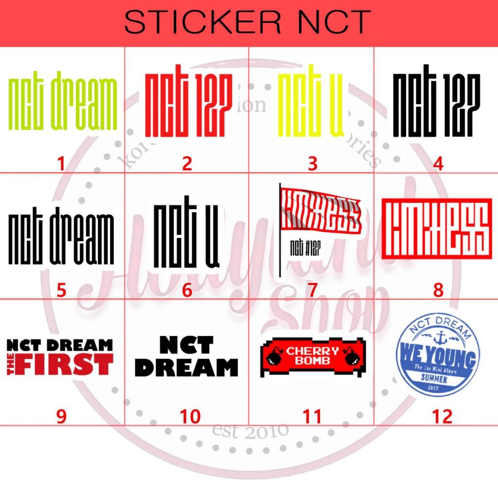 Jual Sticker NCT U, NCT Dream, NCT 127, NCT WISH New Team part 1 (5pcs ...