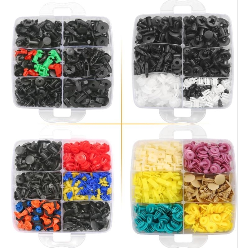 Jual 1240Pcs Baut Rivet Mobil Universal Cable Ties Baut Rivet Plastik ...