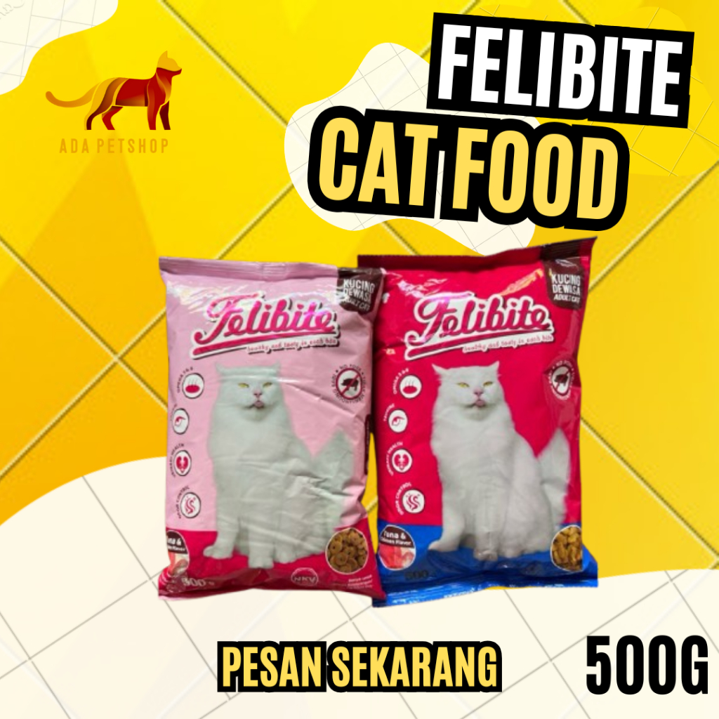 Jual Makanan Kucing Dry Food Felibite Tuna & Chicken 500Gram | Shopee ...