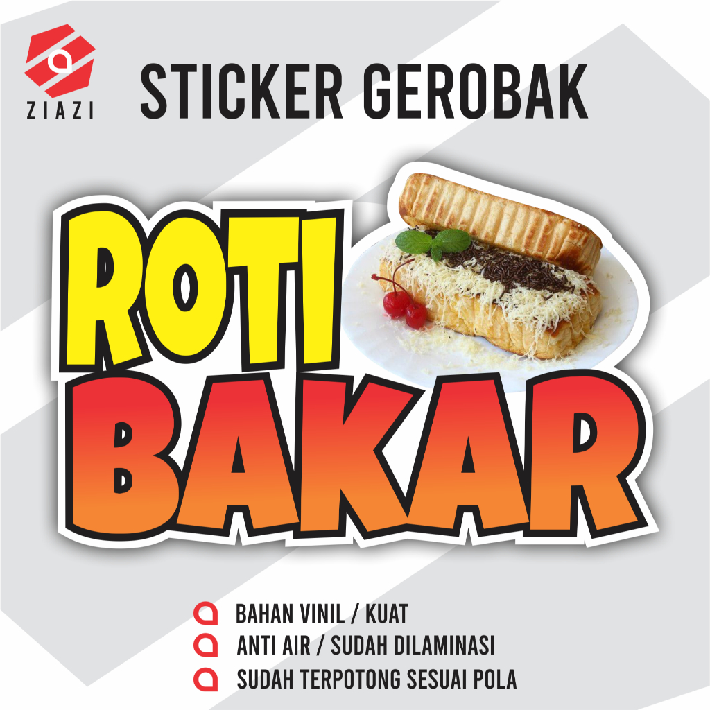 Jual Sticker Roti Bakar, Sticker Gerobak, Sticker Etalase, Sticker Kaca ...