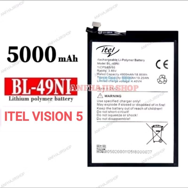 Jual BATRE BATERAI ITEL VISION 5 S663LC BL-49NI BATRAI BATTERY iTEL VISION VISION5 S663LC BL49NI ...