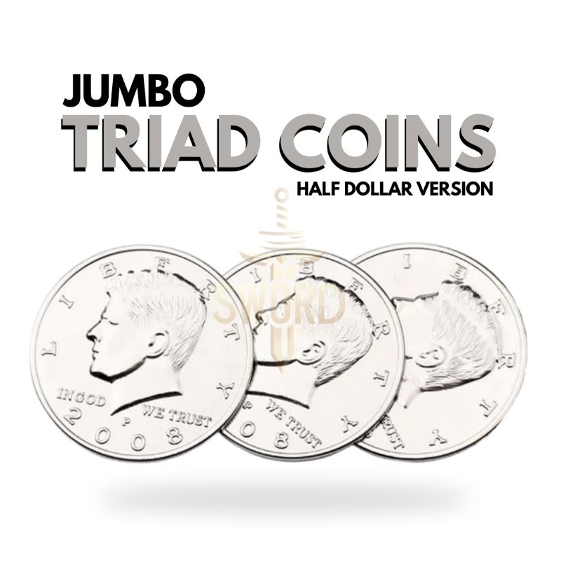 Jual Sulap Jumbo Triad Coins - 3 to 1 Coin Magic - Triple Coin Magic ...