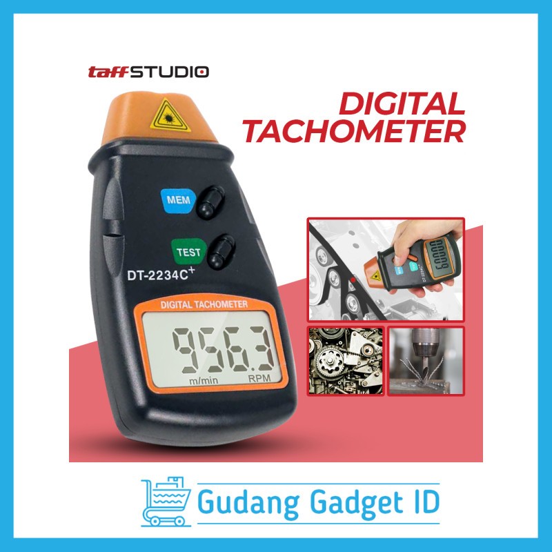 Jual Tachometer LCD Digital Laser Photo Alat Ukur Kecepatan Putaran 2.5 ...