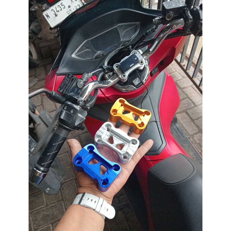 Jual RAISER STANG PCX MODEL VOLMETER/PANGKON STIR ADV/PCX FULL ALMUNIUM ...
