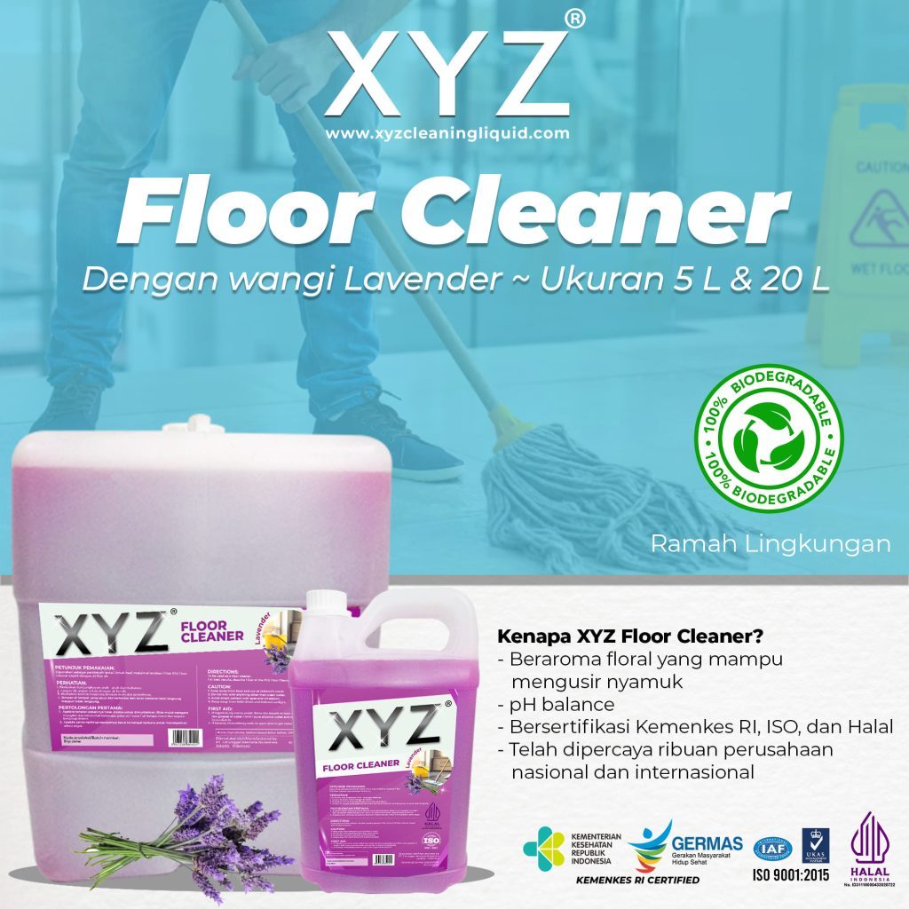 Jual XYZ FLOOR CLEANER lavender - Sabun Cuci Lantai 5 L | Shopee Indonesia