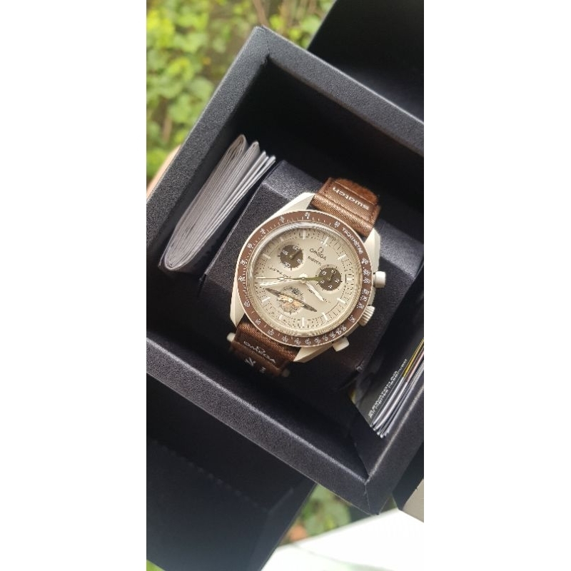Jual swatch omega moon watch saturn | Shopee Indonesia