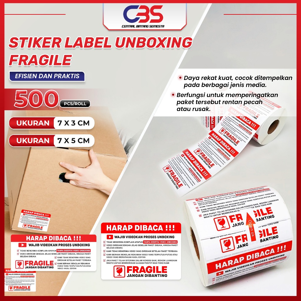 Jual Sticker Fragile Unboxing Lakban Fragile Unboxing Stiker Fragile ...