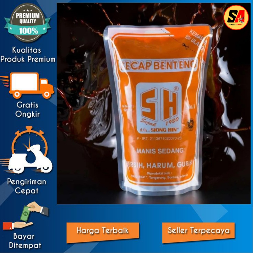 Jual KECAP MANIS SEDANG SH BENTENG TANGERANG REFILL 620 ML HALAL ...