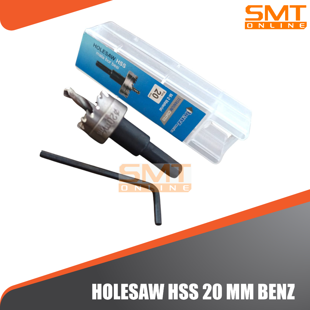 Jual Hole Saw Besi 20mm BENZ / Holesaw Besi 20 mm / Mata Bor Besi 20mm ...