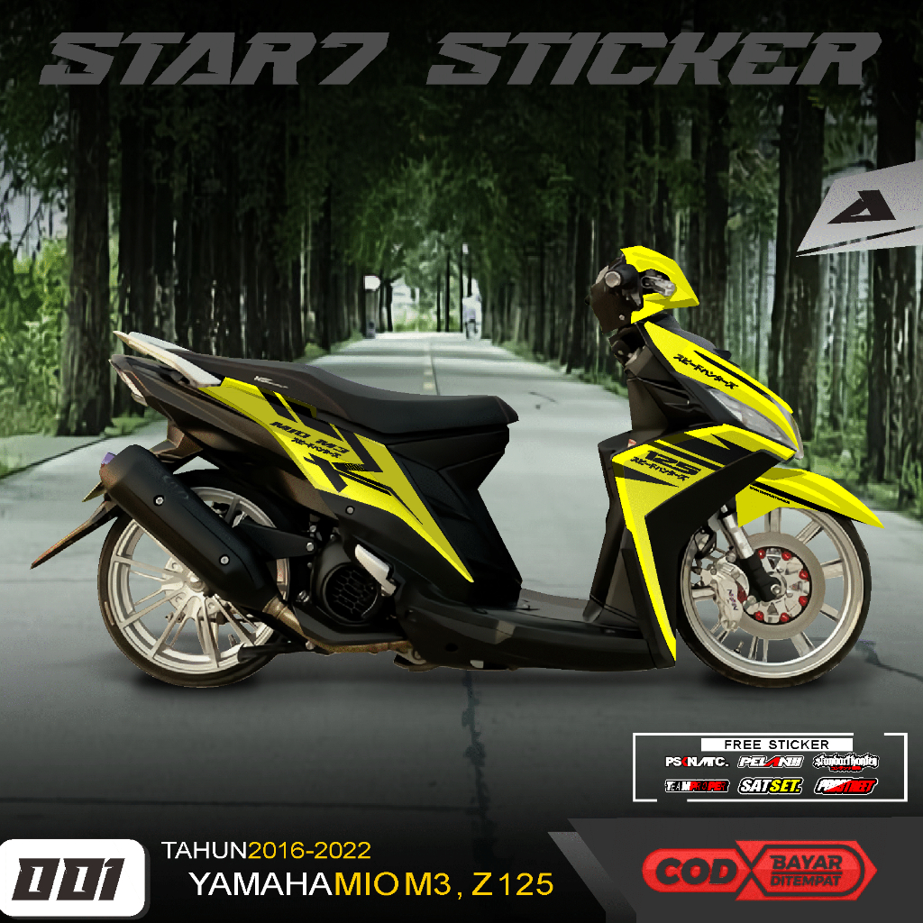 Jual DEKAL STICKER YAMAHA MIO M3 125 Full Body Sticker Fariasi ...