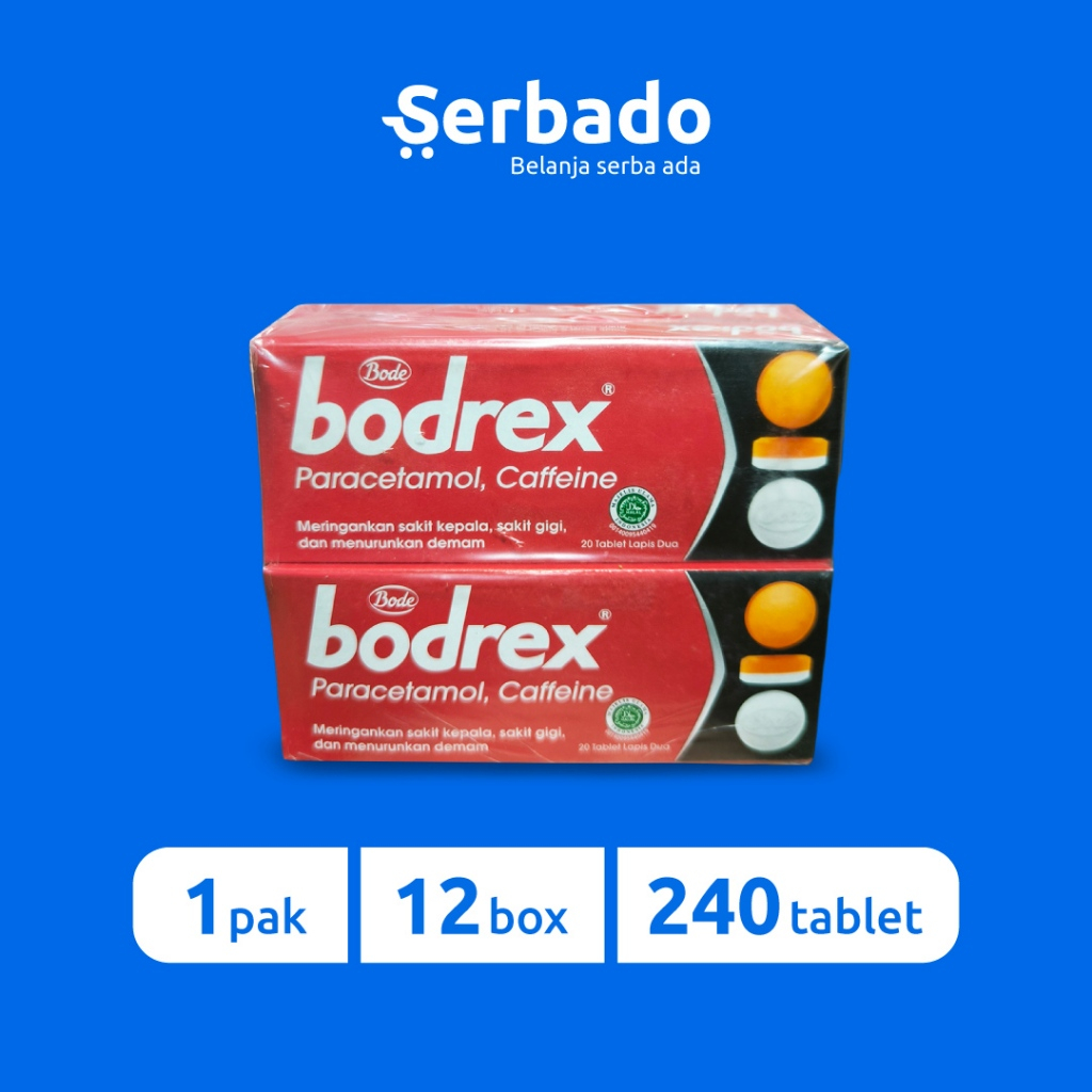 Jual Bodrex Tablet Kemasan Blister 1 Pak (isi 12 box) | Shopee Indonesia