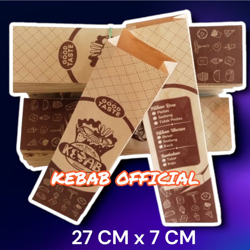 Jual PAKET HEMAT 100 PCS KERTAS BUNGKUS WADAH KEMASAN KEBAB PAPER CRAFT ... Jual PAKET HEMAT 100 PCS KERTAS BUNGKUS WADAH KEMASAN KEBAB PAPER CRAFT ...