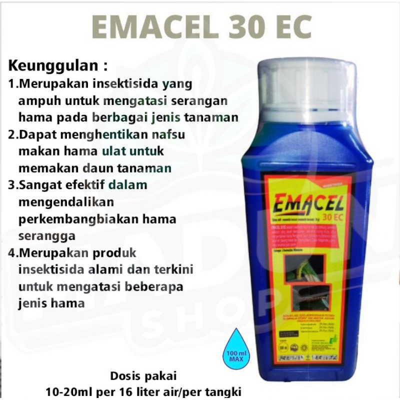 Jual INSEKTISIDA EMACEL 30EC 100ML | Shopee Indonesia