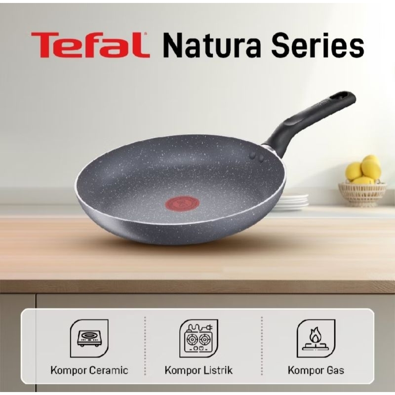 Jual Tefal Wajan Anti Lengket/Penggorengan/Pan - Series Natura Frypan - Garansi 1 tahun | Shopee ...