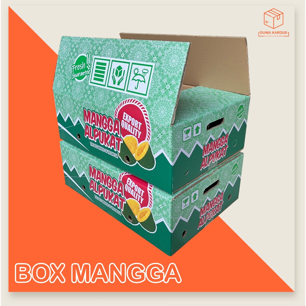 Jual box mangga isi 24 alpukat 10 kg + sekat | 51x34x16 cm /box mango ...