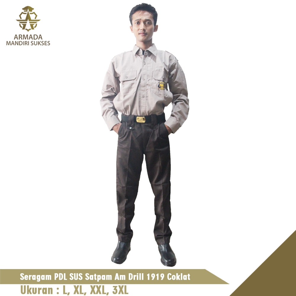 Jual Seragam PDL SUS Satpam Coklat | AmDrill1919 | Laricci | Shopee ...