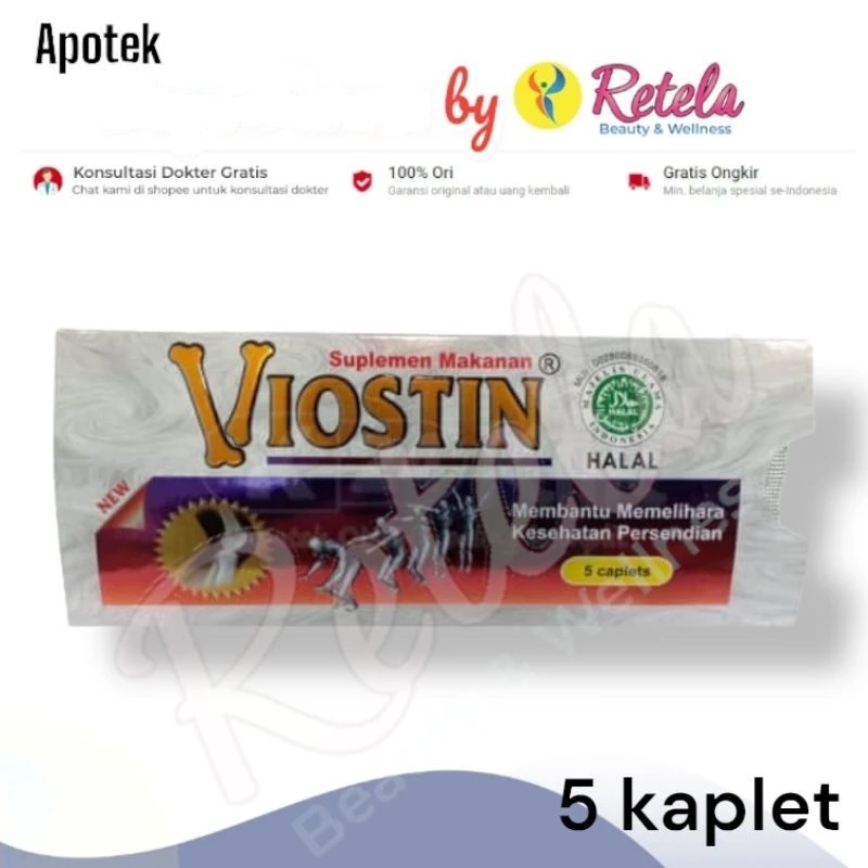 Jual VIOSTIN 1 STRIP 5 TABLET/Vitamin C, Magnesium, dan Zinc | Shopee ...