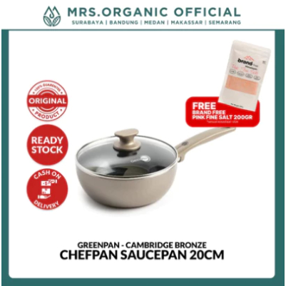 Jual BOX DEFECT Panci Saucepan Anti Lengket Greenpan Cambridge Bronze ...