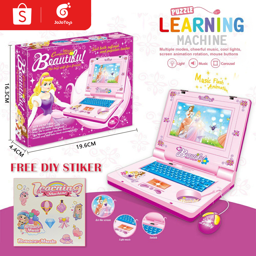 Jual [TOYSPALACE]Mainan Laptop Anak Mainan Edukasi Notebook Anak-anak ...