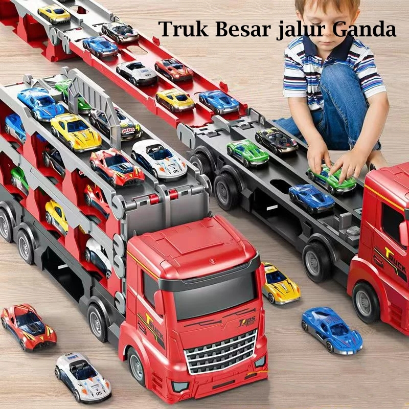 Jual Mainan truk anak-anak, mainan mobil paduan, kontainer mobil, trek ...