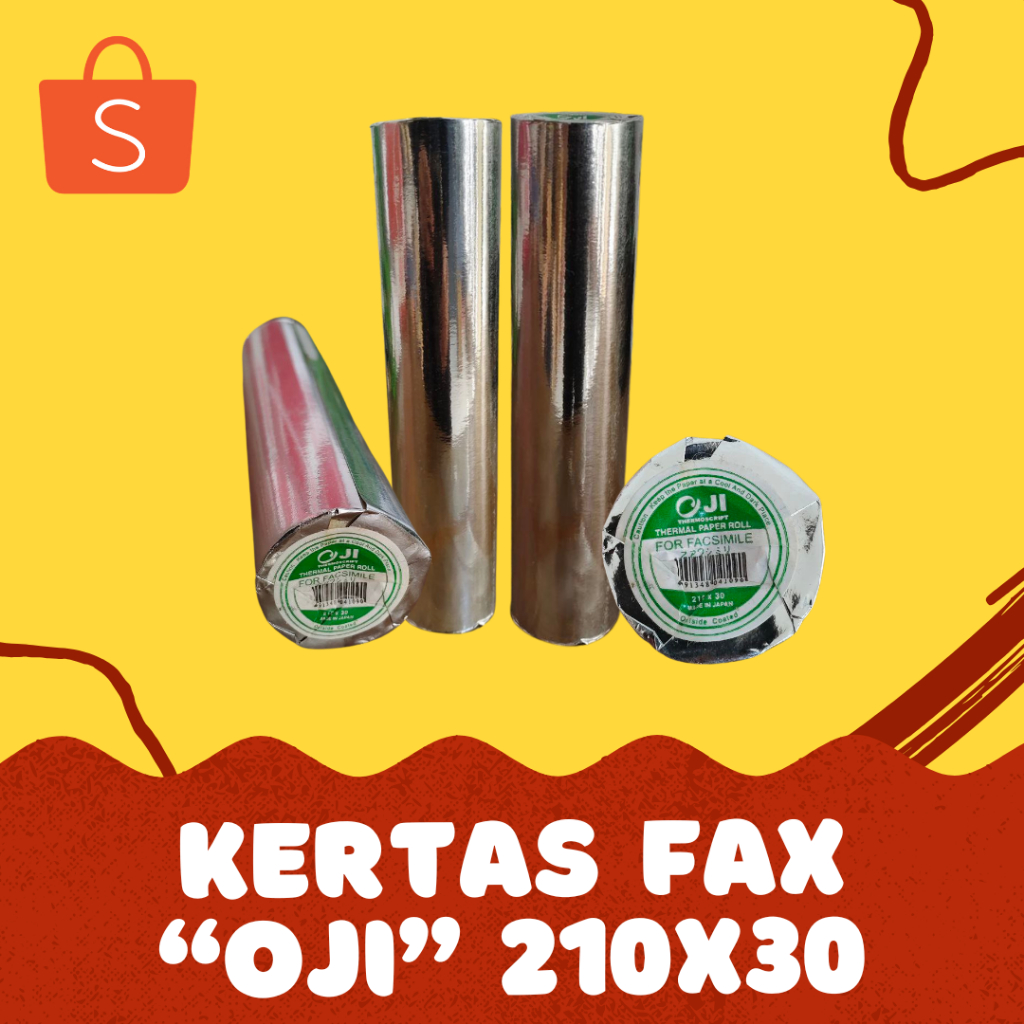 Jual Kertas Fax "OJI" 210 x 30 (Thermal Paper Roll) | Shopee Indonesia