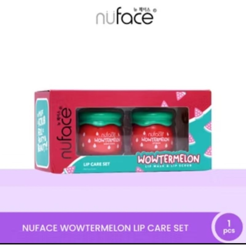 Jual Nuface Lip Care Set Lip Scrub + Lip Mask Nufface Wathermelon ...