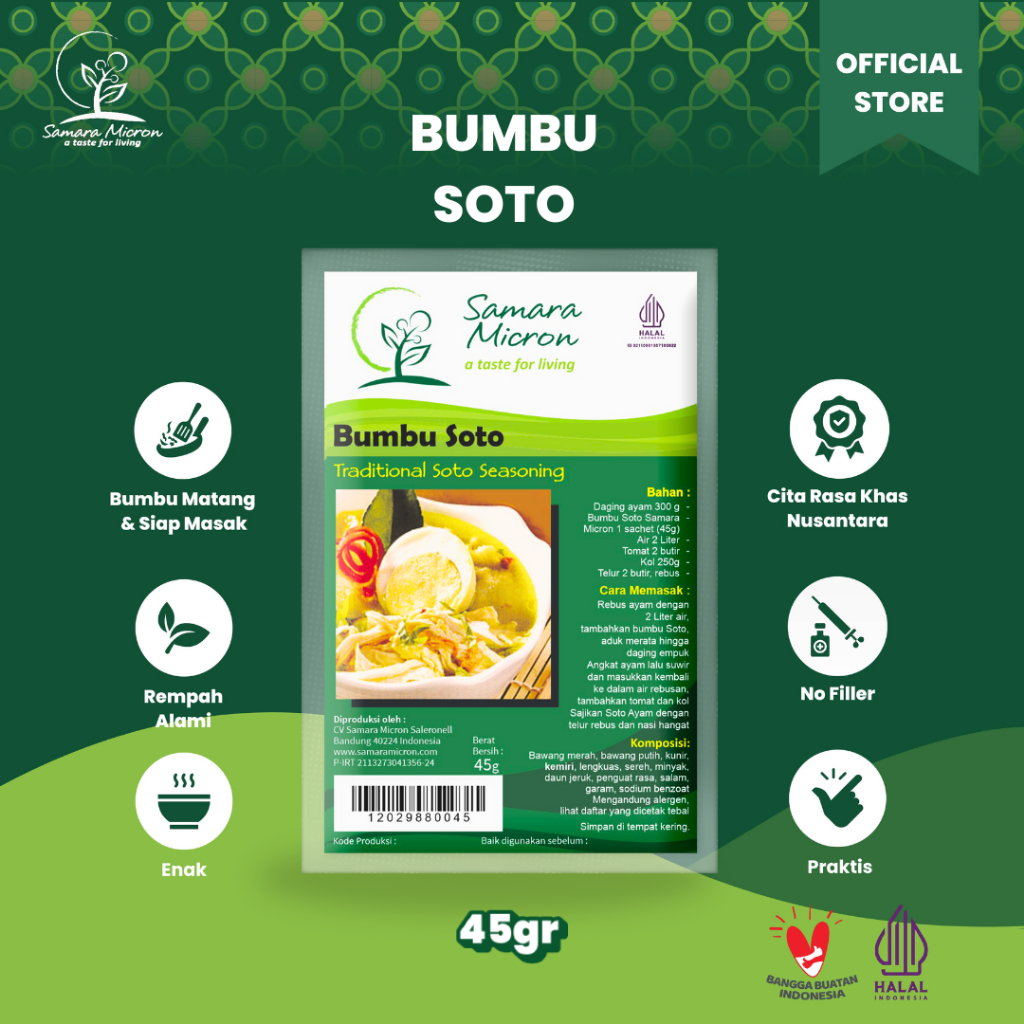 Jual Bumbu Samara Micron Bumbu Racik Soto 45GR | Shopee Indonesia
