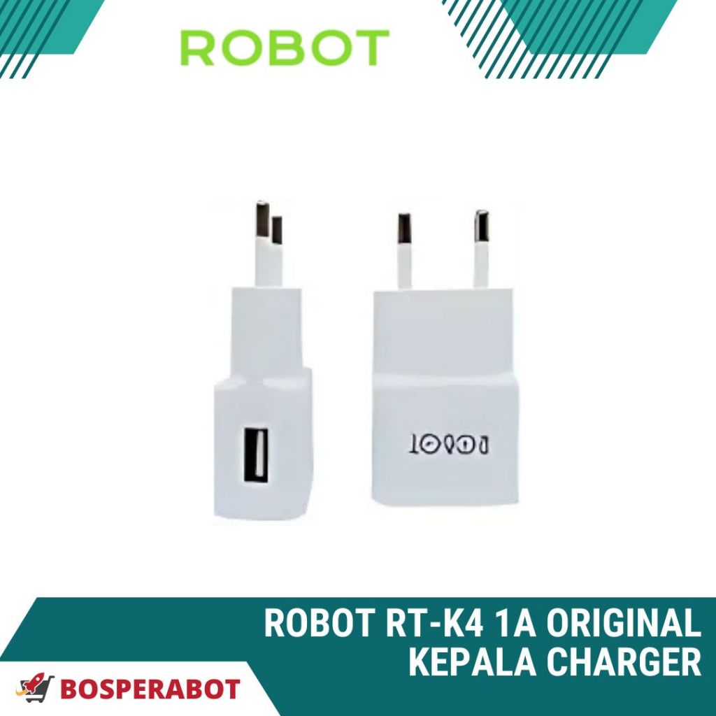 Jual ROBOT RT-K4 1A ORIGINAL / Batok charger ROBOT RT-K4 | Shopee Indonesia