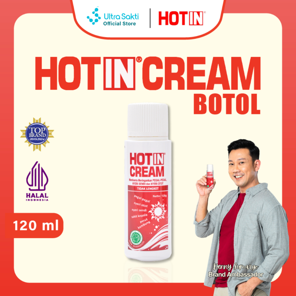 Jual HOTIN Cream Original 120ml - Atasi Capek, Pegal, dan Nyeri Otot ...