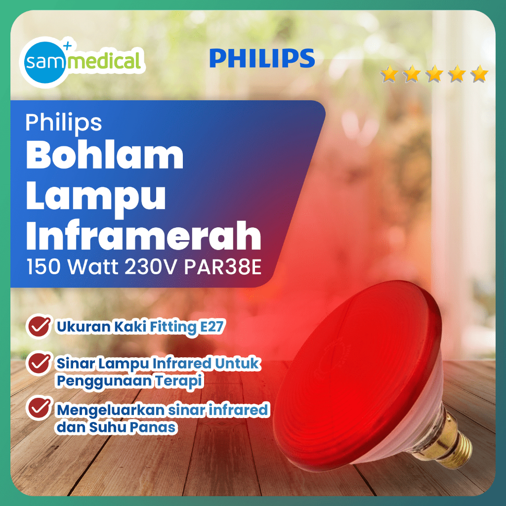 Jual Philips Bohlam Lampu Infra Red 150 Watt / Bola Lampu Infrared ...