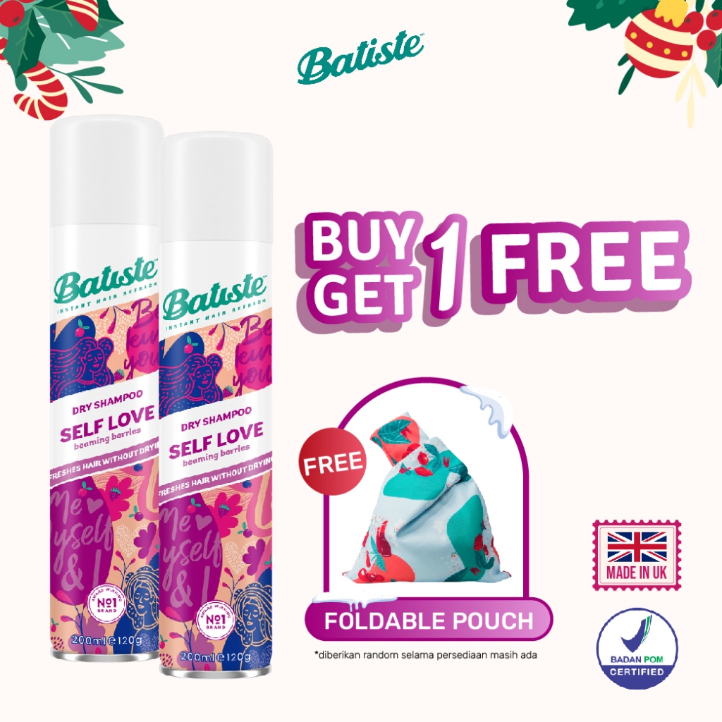 Jual BUY 1 GET 1 Batiste Self Love Beaming Berries Dry Shampoo 200ml ...