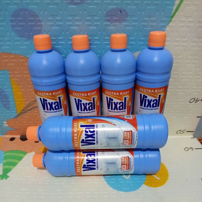 Jual Vixal Pembersih Porselen Kamar Mandi & Kerak Toilet Kuat Harum Antibakteri 750ml | Shopee ...