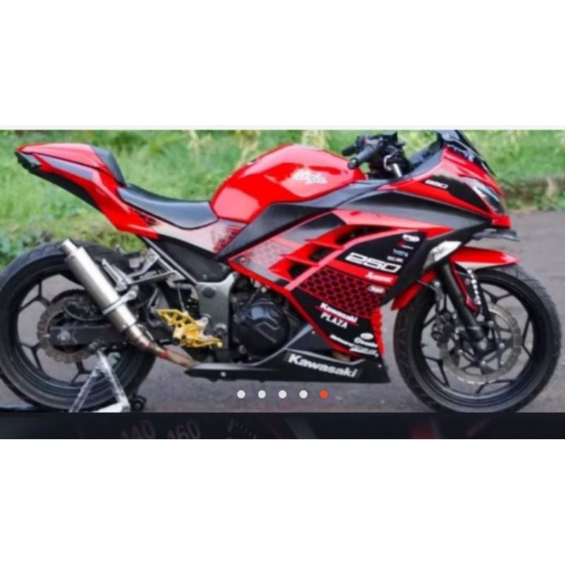 Jual Decal Striping Ninja 250 Fi Old Stiker Variasi Motif Livery Jaring ...