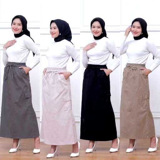 Jual ROK CARGO TWILL PREMIUM KOREAN STYLE MODEL TERBARU 2024 PANJANG ...