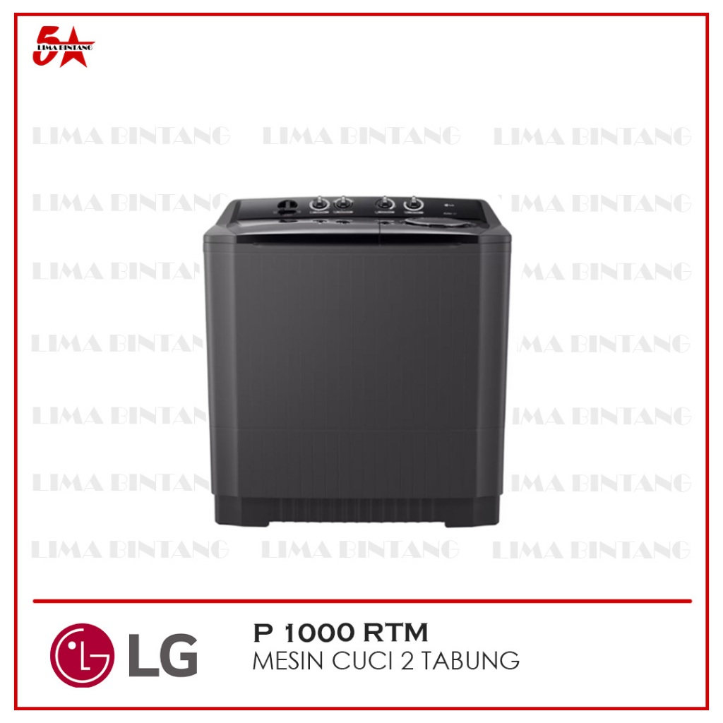 Jual LG MESIN CUCI 2 TABUNG 10 KG P1000RTM / P1000 RTM | Shopee Indonesia