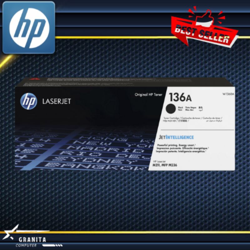 Jual Toner HP 136A Black Original W1360A | Shopee Indonesia
