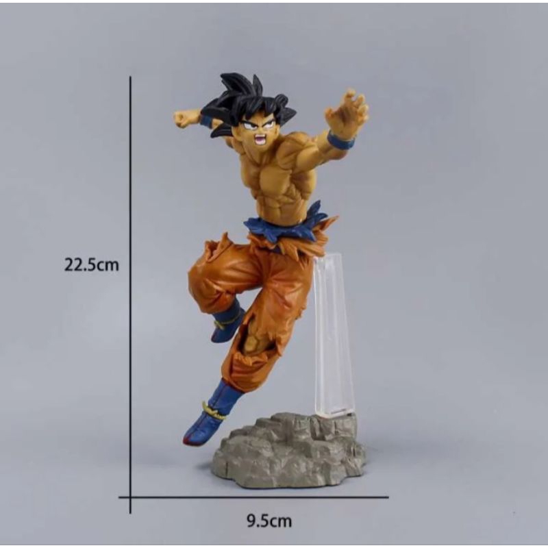 Jual action figure Goku standing rambut hitam celana oren | Shopee ...