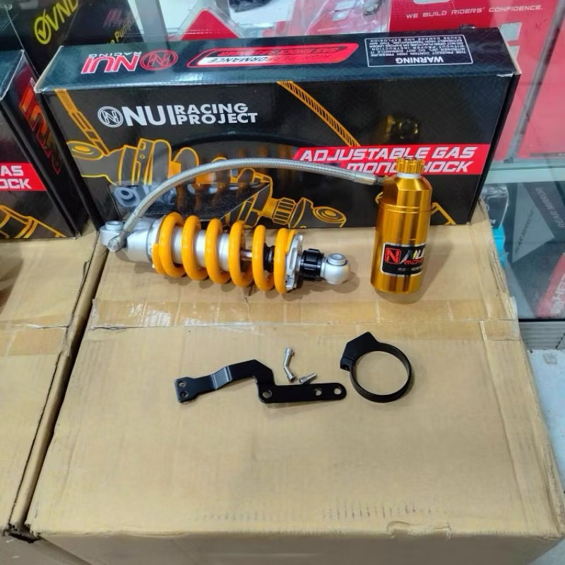 Jual Monoshock NUI RACING ninja rr 265mm original tabung pisah klik fungsi | Shopee Indonesia