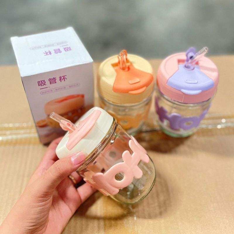 Jual Hoho Korean style Kado Pernikahan Gelas Coffe Hoho Box 350ml Gelas ...