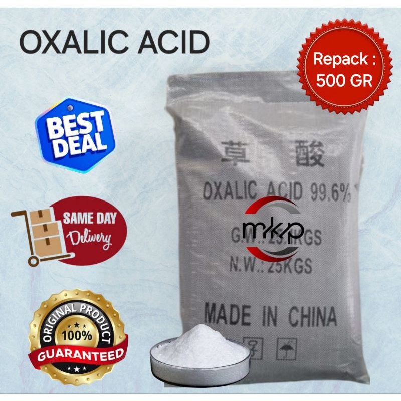 Jual OXALIC AC1D/Osasir/Crystal cleaner (500 gr) | Shopee Indonesia