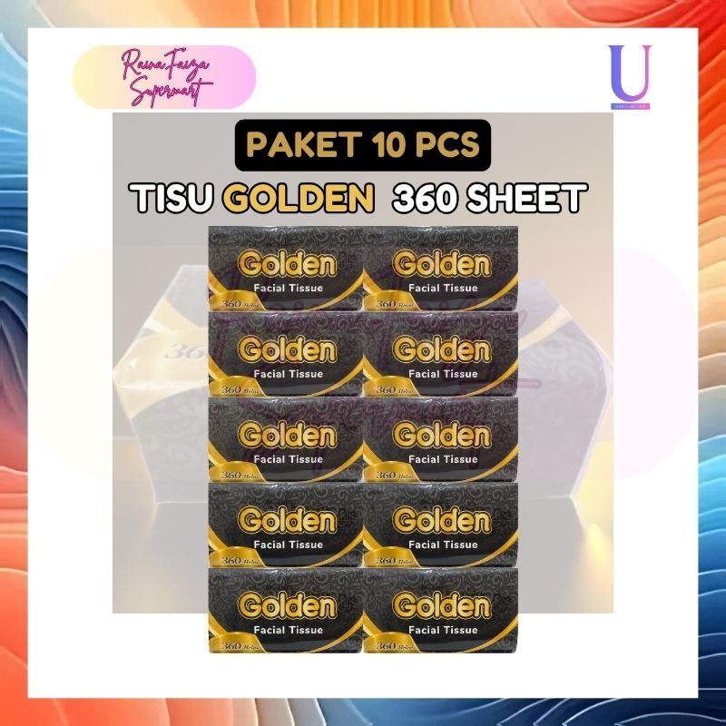 Jual [] Paket 10 [] Tisu Golden Premium 360 Sheet - Lembut, Higienis ...