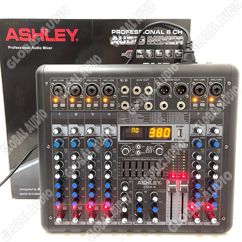 Jual Mixer Ashley SMR 6 & SMR 4 Original Bluetooth - USB Smr6 , Smr4 Bagus Murah ( Bisa COD ...