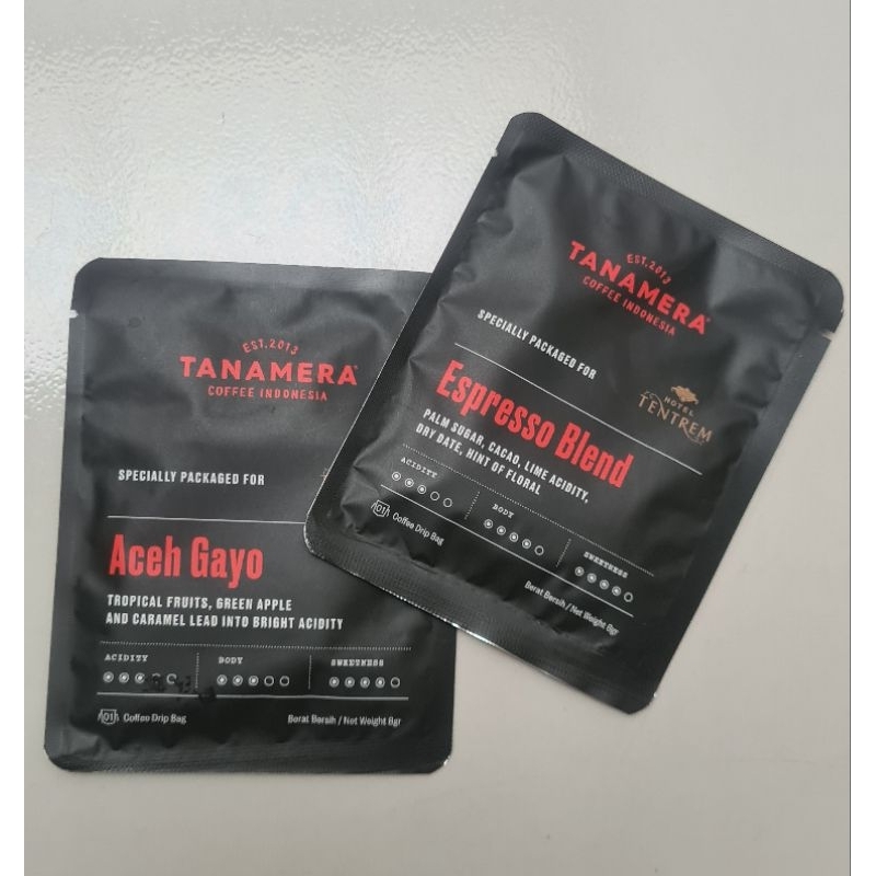 Jual TANAMERA Kopi Drip Bag Single Use Coffe Aceh Gayo & Espresso Blend ...