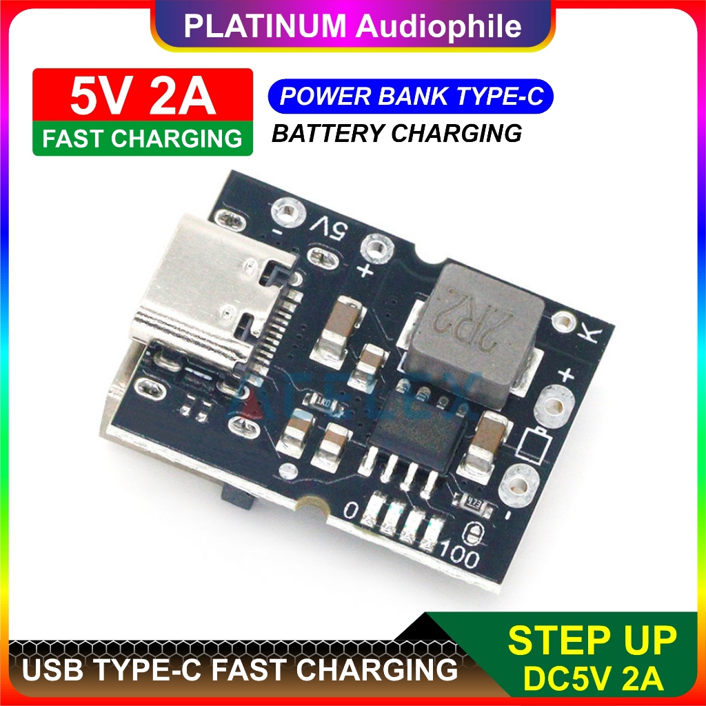 Jual RB Modul Power Bank USB Type-C Fast Charger Step up Charging ...