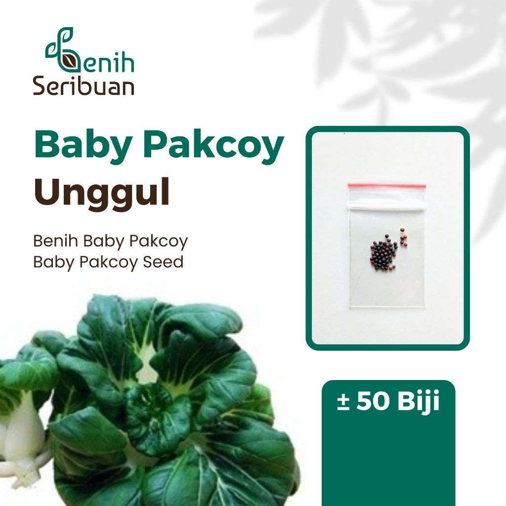 Jual 50 Benih Bibit Sawi Baby Pakcoy Sayuran Mini Nai Bai F1 Known You ...