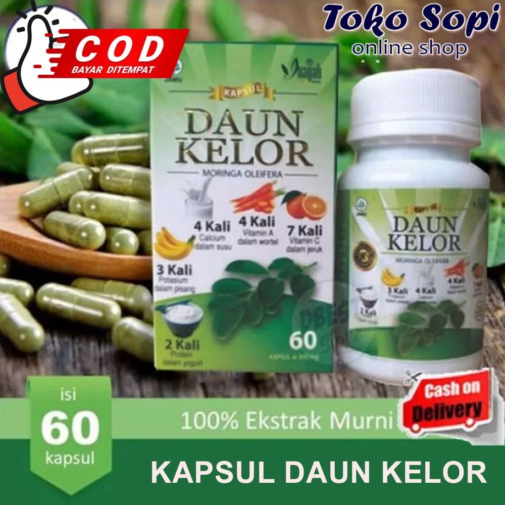 Jual Kapsul Daun kelor Inayah Obat Asam Urat Moringa Oliefera Capsule ...
